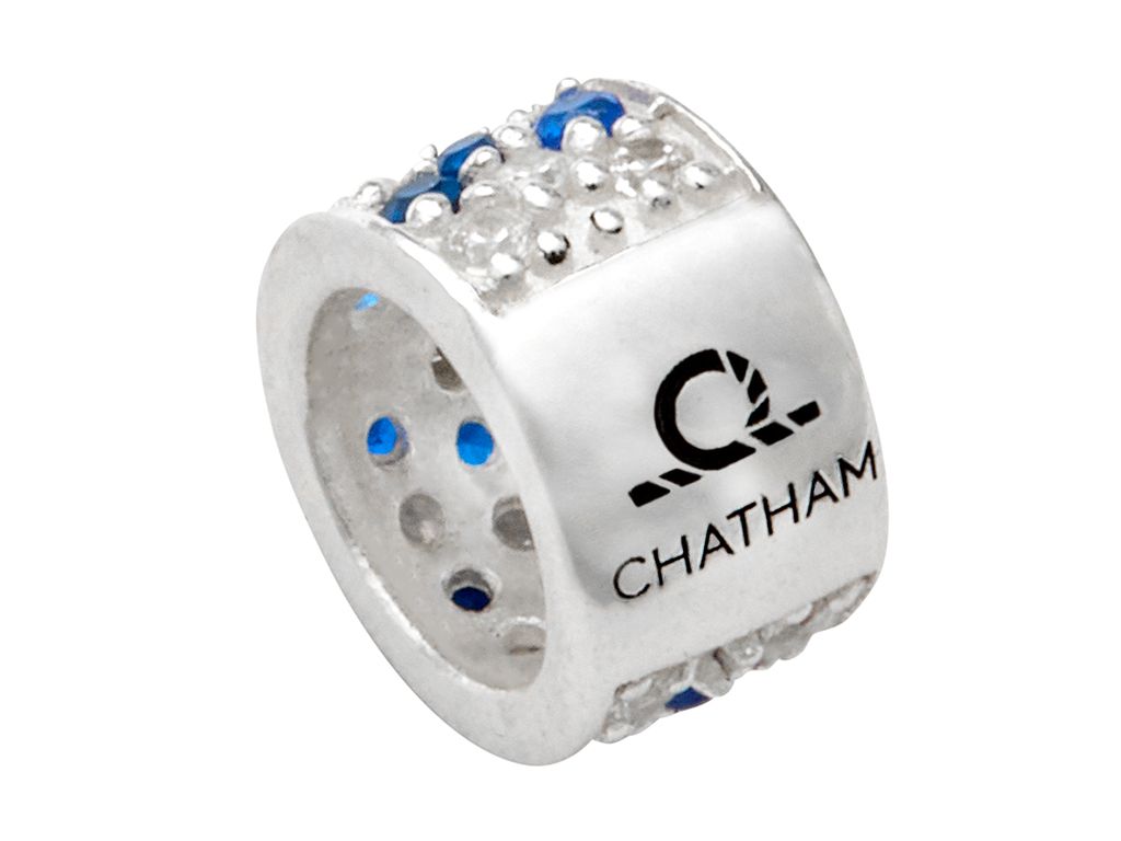 Chatham Signature Sterling Silver and CZ Roller Bead | Chatham Footwear